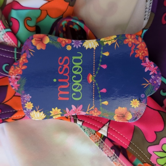 Miss Cocoa | Swim | Nwt Miss Cocoa Multicolored Floral Cutaway One Pc ...